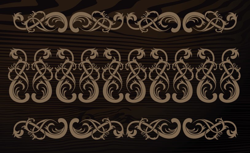 Magic seamless border with constellations Vector Image