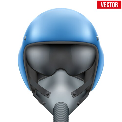 Pilot leather helmet winter Royalty Free Vector Image