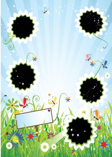 Summer frame Royalty Free Vector Image - VectorStock