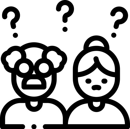 Age icon thin linear style design isolated Vector Image