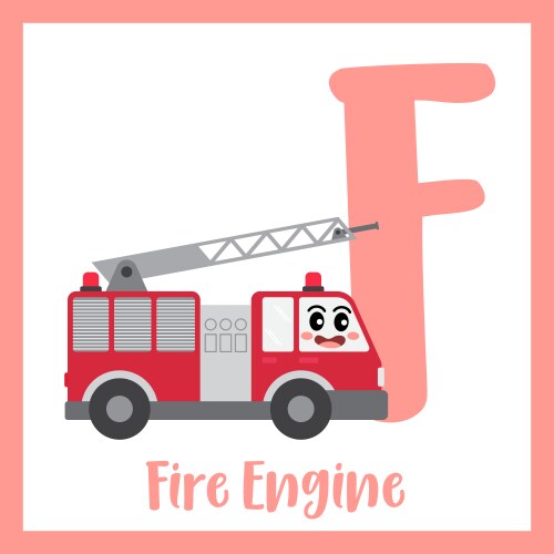Fire Truck Font Vector Images (49)