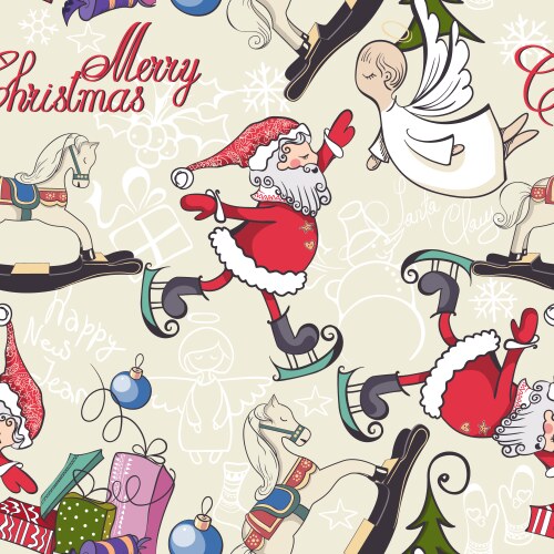 Seamless pattern with fish and sea animals Vector Image