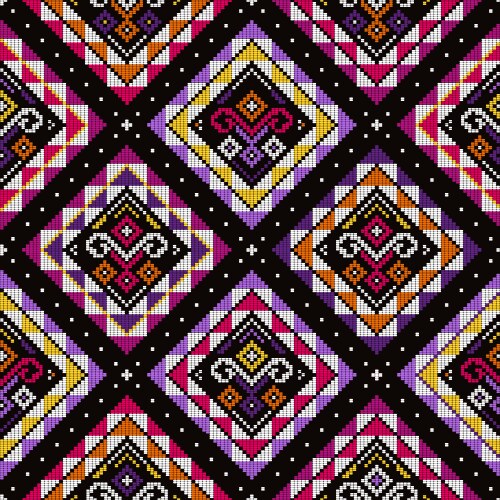 Filipino traditional yakan pattern Royalty Free Vector Image