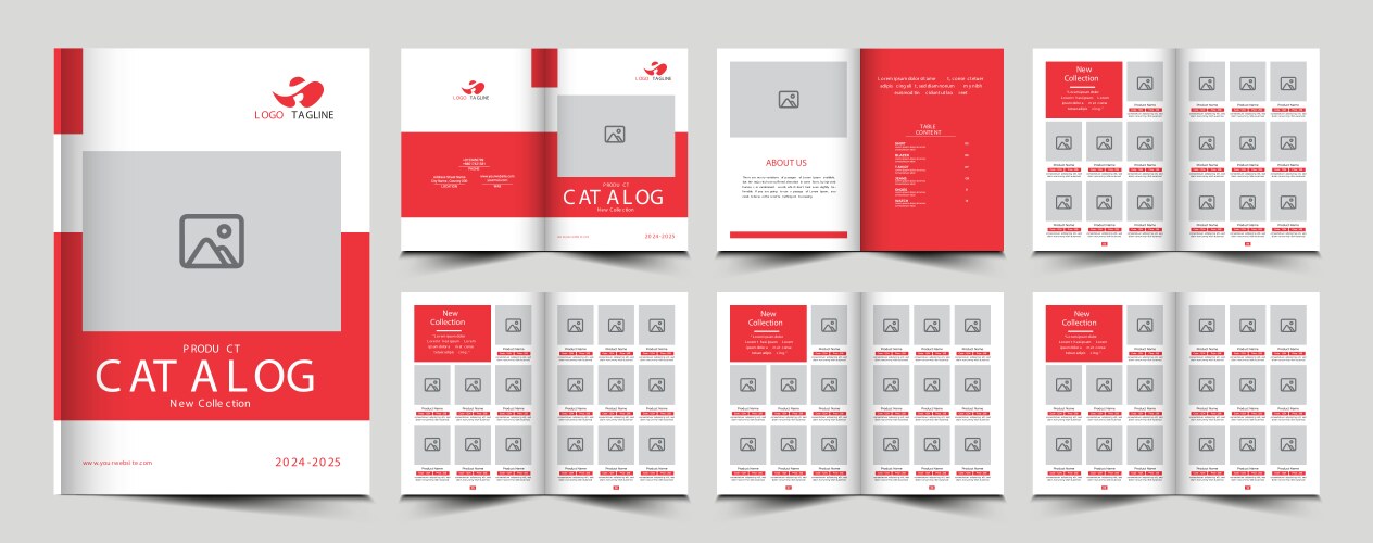 Product catalog or catalogue template design Vector Image