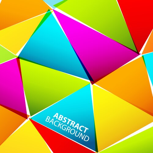 Triangle wallpaper or poster background design Vector Image