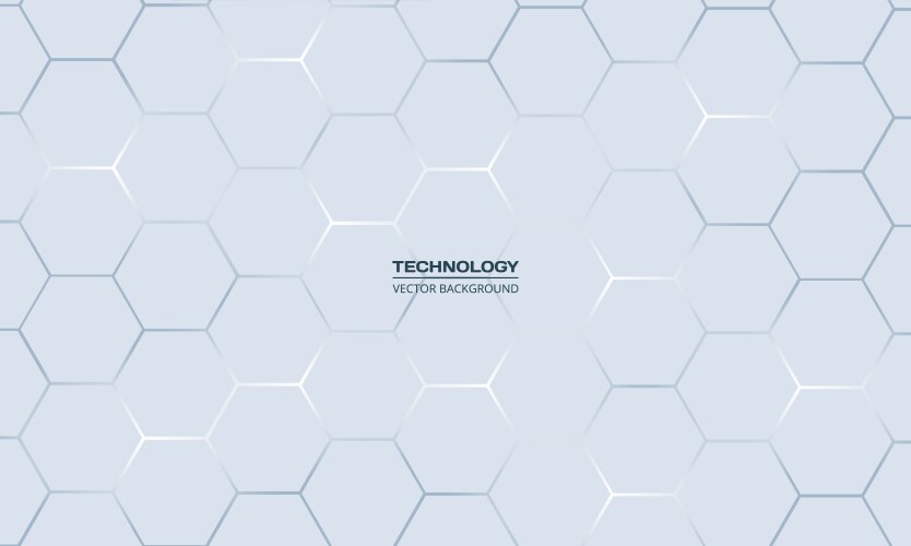 Hexagon technology background Royalty Free Vector Image
