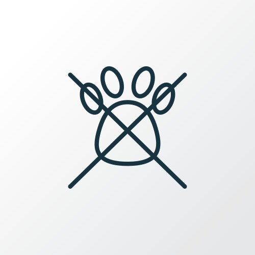 No animals icon line symbol premium quality Vector Image