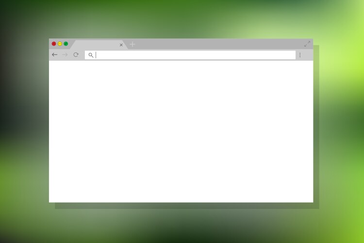 Template simple browser window search Royalty Free Vector