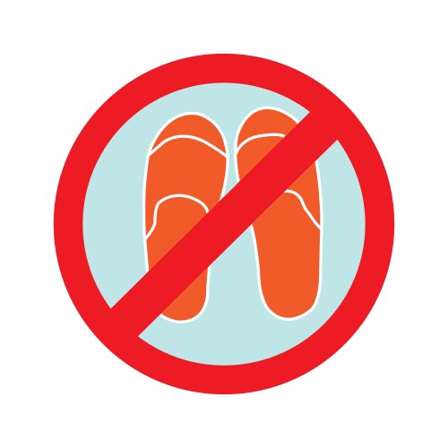 No Slipper Allowed Vector Images (over 100)