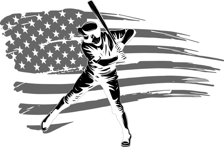 Player Hitting Baseball Vector Images (over 5,100)