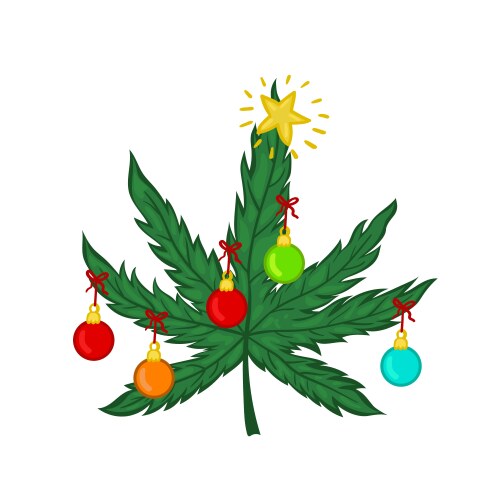 Christmas Marijuana Vector Images (over 730)