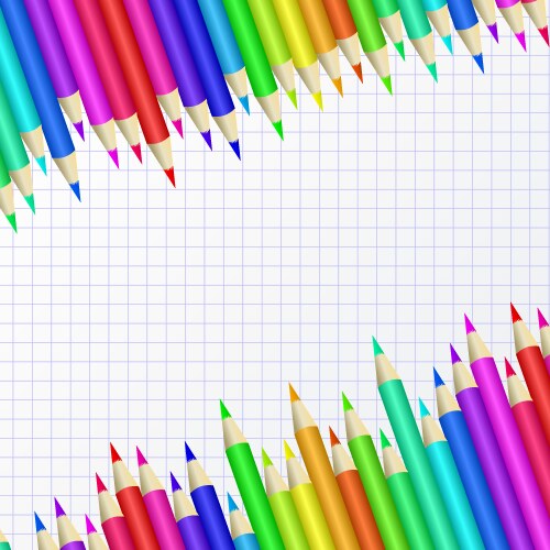 Colored crayons Royalty Free Vector Image - VectorStock