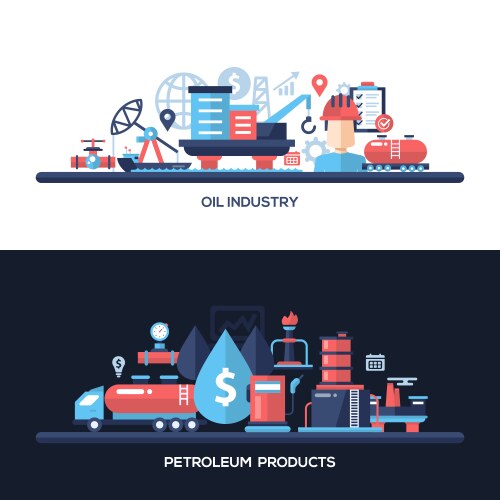 Design concept natural gas industry Royalty Free Vector