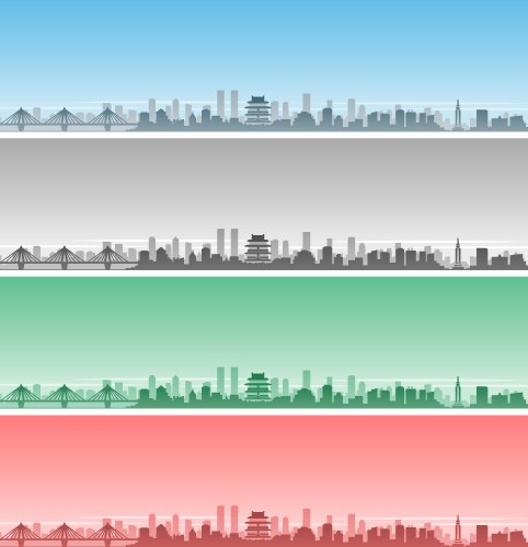 Urban background banner Royalty Free Vector Image