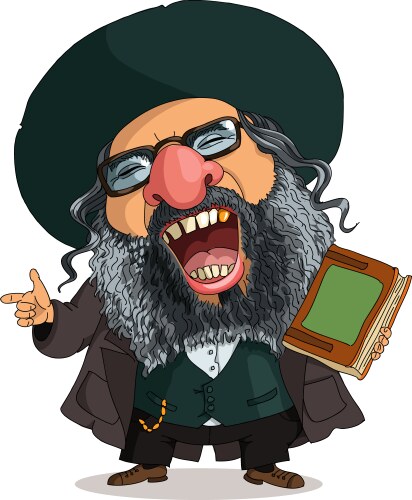 Funny jew Royalty Free Vector Image - VectorStock