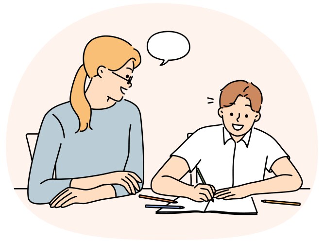 Cartoon homework Vector Images & Graphics for Commercial Use | VectorStock