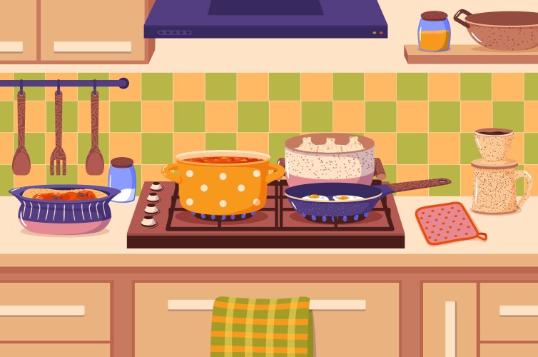 Kitchen Cartoon Vector Images (over 140,000)
