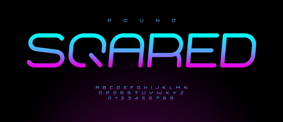 Rounded Font Vector Images (over 110,000)