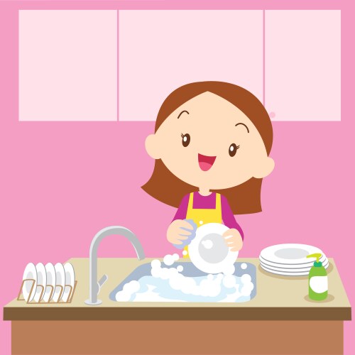 Washing Royalty Free Vector Image - VectorStock