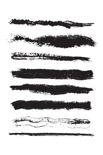 Brush strokes Royalty Free Vector Image - VectorStock