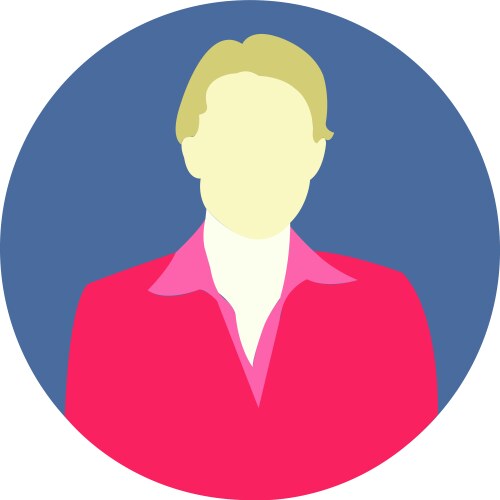 Woman avatar professional icon Royalty Free Vector Image