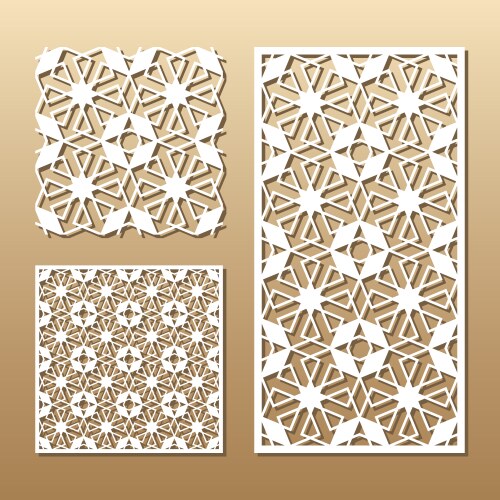 Laser cut panel Royalty Free Vector Image - VectorStock