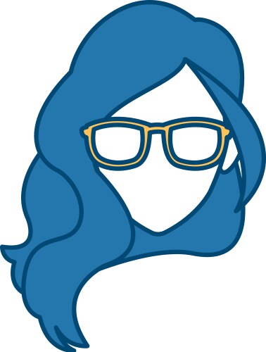 Woman face with sunglasses Royalty Free Vector Image