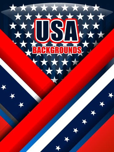 Usa background for independence Royalty Free Vector Image