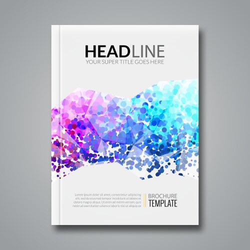 Business report design background with colorful Vector Image