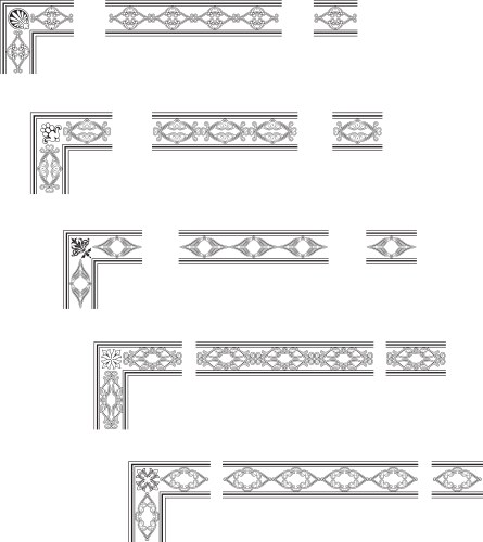 Ornate Victorian Borders Royalty Free Vector Image