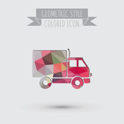 Truck logistic icon symbol laden Royalty Free Vector Image