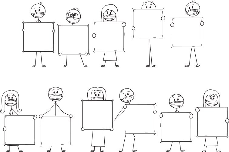 Decide about emotion choose your face cartoon Vector Image