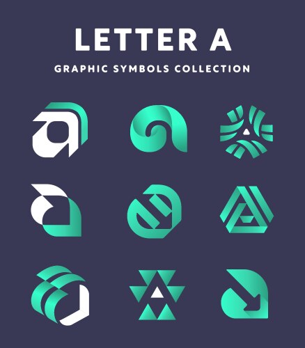 Letter font modern design set of letters a b c Vector Image