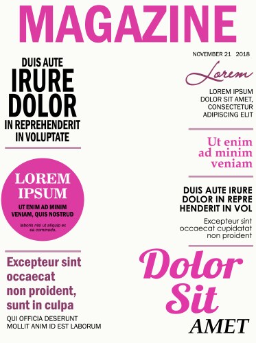 Old newspaper front page Royalty Free Vector Image