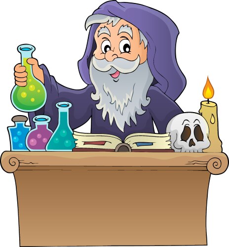 Alchemist theme image 1 Royalty Free Vector Image