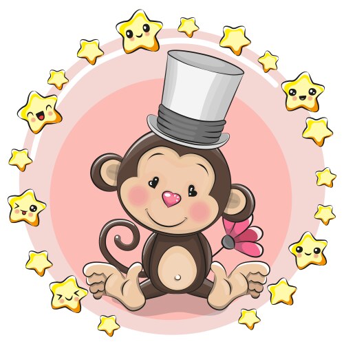 Chinese year symbol monkey Royalty Free Vector Image