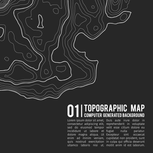Topographic map mri of the human brain Royalty Free Vector
