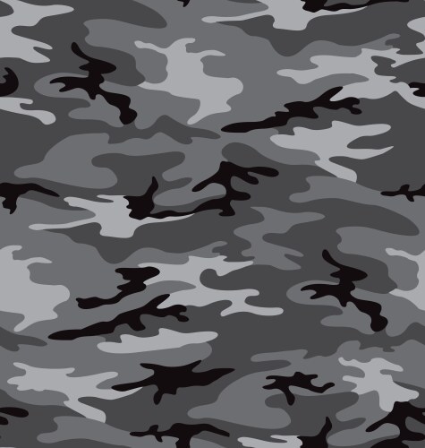 Octagon camouflage seamless pattern white gray Vector Image