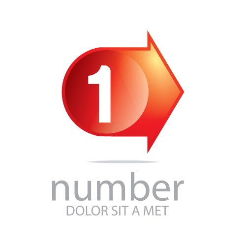Red Number 1 Vector Images (over 2,300)