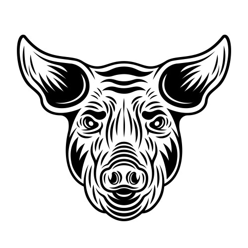 Black Pig Face Vector Images (over 3,900)