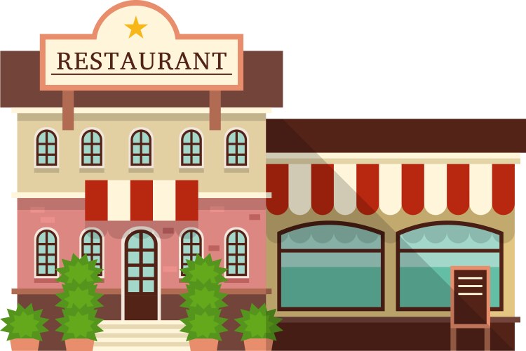 A restaurant Royalty Free Vector Image - VectorStock