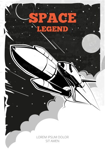 Realistic space elements set Royalty Free Vector Image