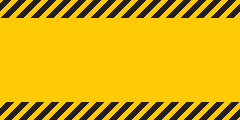 Hazard Diagonal Stripes - Yellow & Black Vector Image