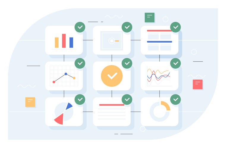 Finance charts concept Royalty Free Vector Image