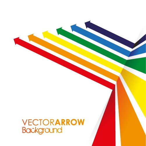 Colorful Arrow Strip Background Royalty Free Vector Image