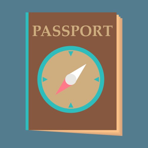 International passport template with sample Vector Image