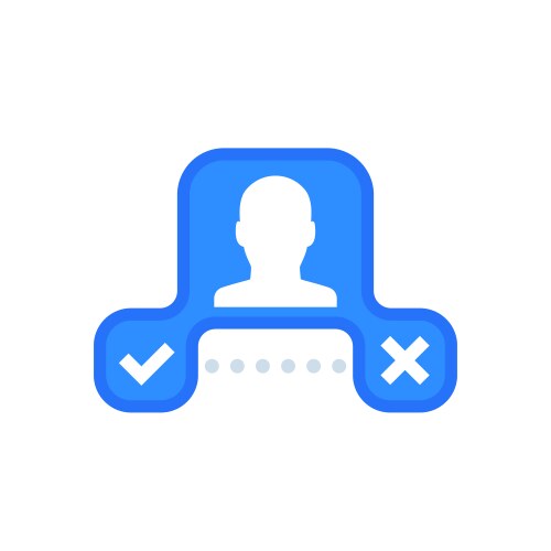 Modern pros and cons sign sticker design Vector Image