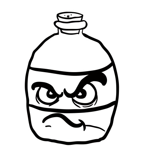 Empty bottle Royalty Free Vector Image - VectorStock