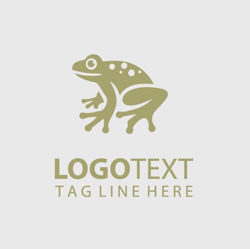 Frog logo Royalty Free Vector Image - VectorStock