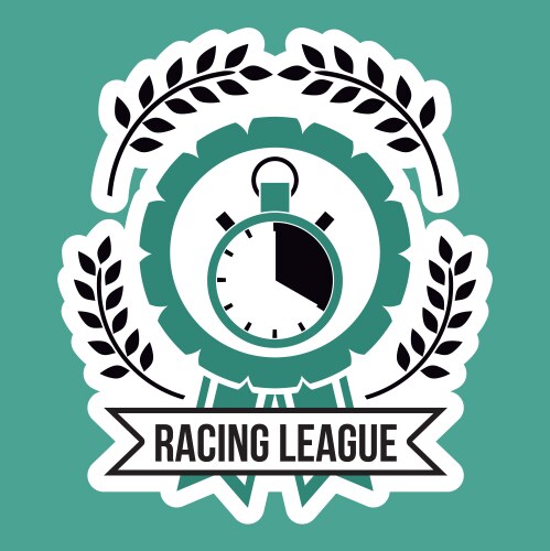 Racing school design Royalty Free Vector Image
